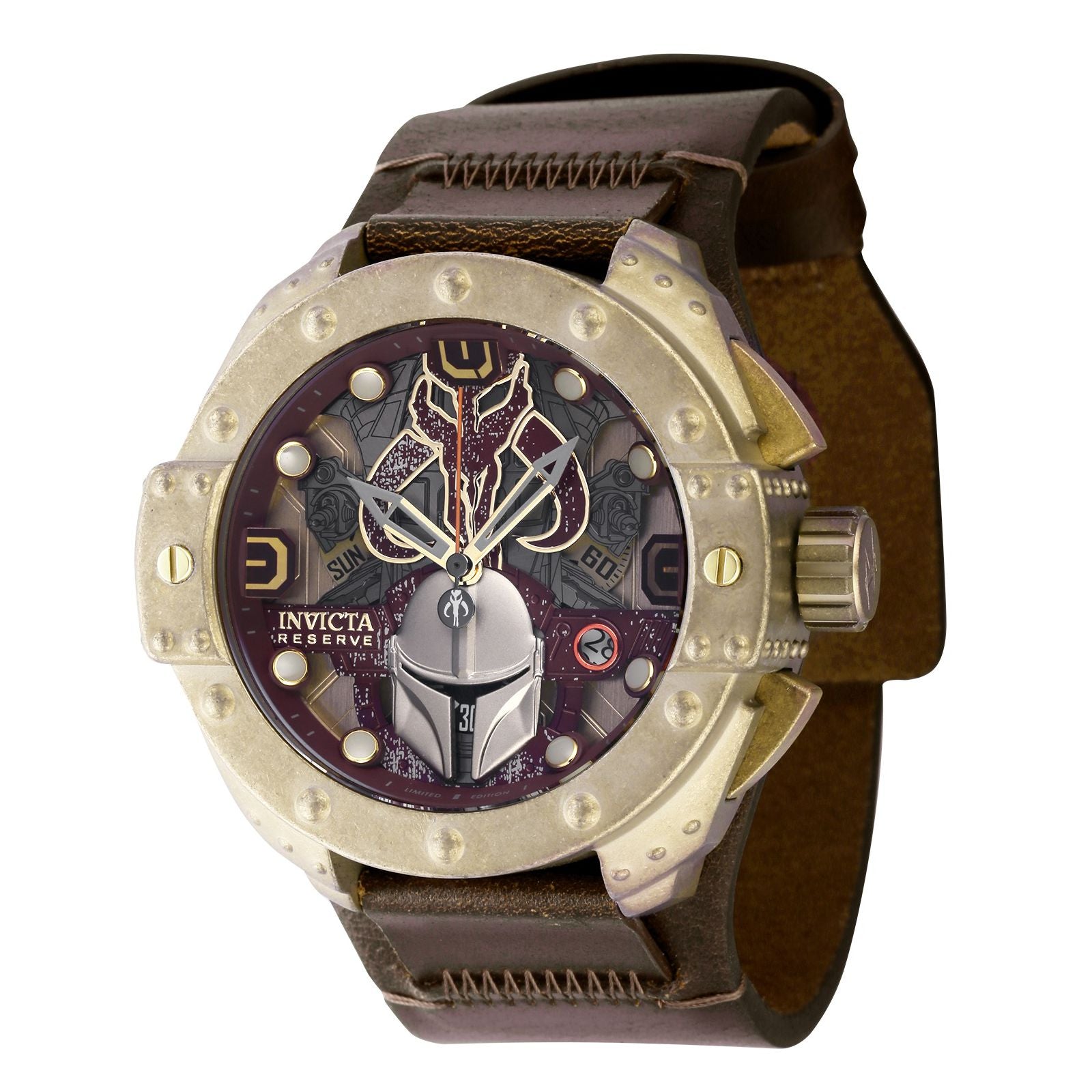 Compra RELOJ MANDALORIAN PARA HOMBRE INVICTA STAR WARS 39762 - MARRÓN ...